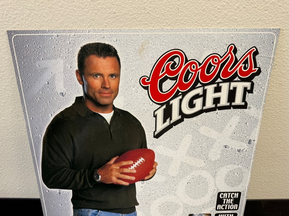 Coors Light Beer Store Display Sign Howie Long- Vintage POP Advertising ...
