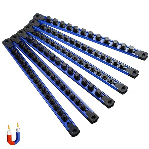 6-Piece Magnetic Rail Organizer, Heavy Duty Aluminum Rails, 360 Swivel ...