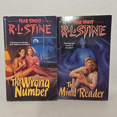 R.L. Stine Fear Street The Wrong Number The Mind Reader - Vintage 90s ...
