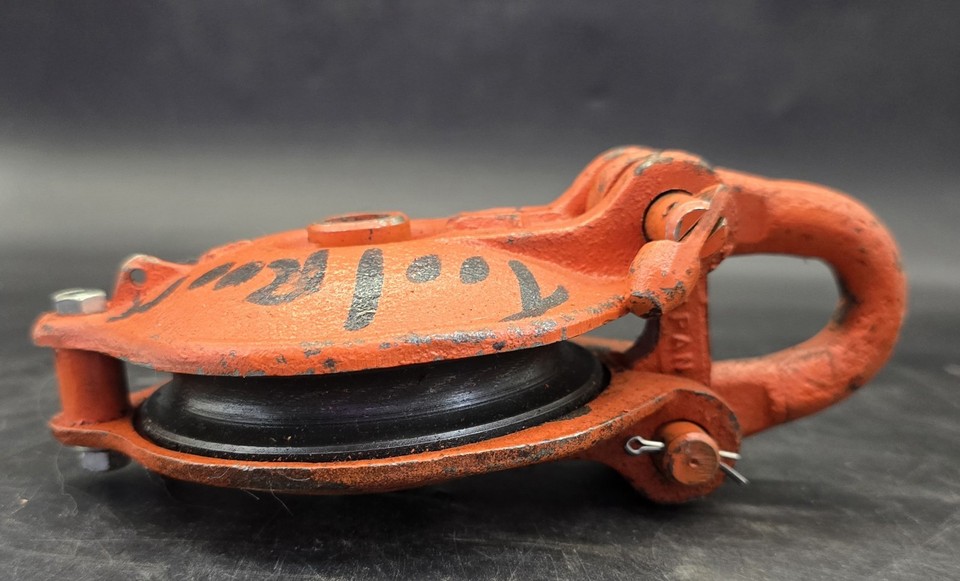 3 Ton Bail Snatch Block Hoist Rig-ging Shackle Wire Rope 4" Pulley | eBay