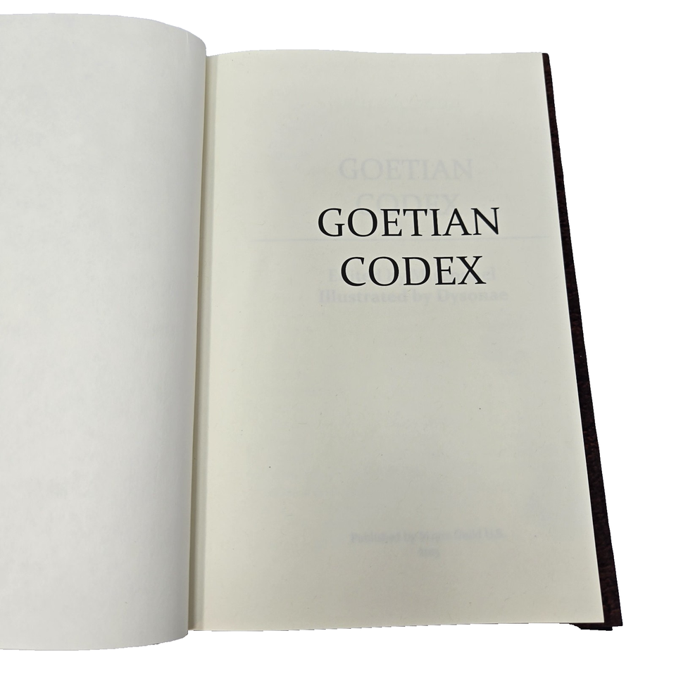 Goetian Codex Hardback by Mirgonael Ritual Magic Occult Grimoire Mages ...