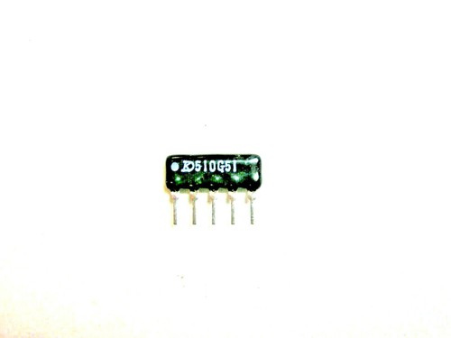51 Ohm 5 Pin SIP (single inline package) Resistor (New Old Stock)(QTY 5 ...
