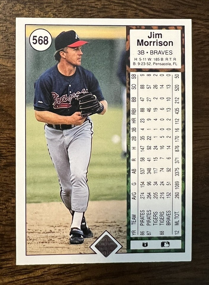 1989 Upper Deck Baseball #568 Jim Morrison | eBay