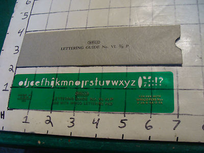 vintage WRICO lettering guide no VL 3/8 P in sleeve | eBay