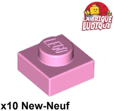 LEGO 10x Flat Plate 1x1 Pink/Bright Pink 3024 New | eBay Australia