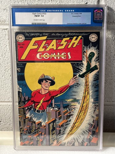 Flash Comics 103 CGC 7.0 Diamond Run Pedigree 1949 | eBay