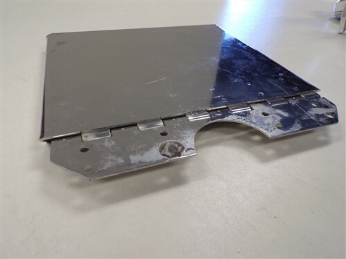 TRIM TAB PLATE STAINLESS STEEL WITH HINGE 11 1/2" X 11 7/8" MARINE BOAT ...