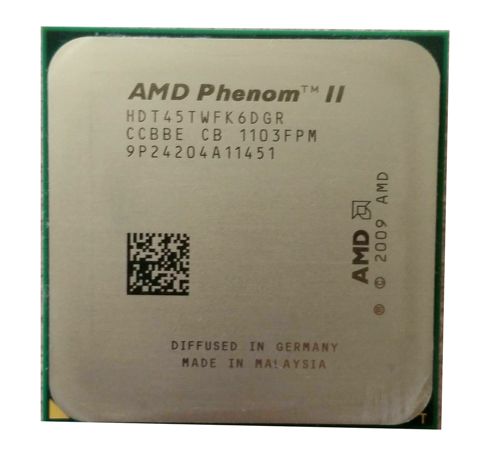 AMD Phenom II X6 1045T HDT45TWFK6DGR 2.7GHz Six-Core Socket AM3 CPU ...