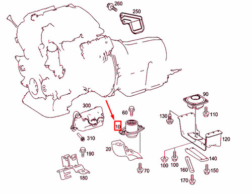 NEW MERCEDES-BENZ ML W164 ENGINE SUPPORT MOUNT A2512404417 ORIGINAL | eBay