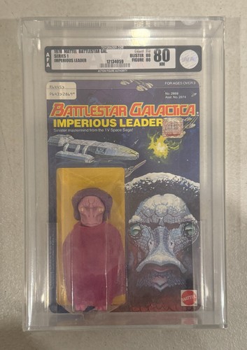 1978 MATTEL BATTLESTAR GALACTICA SERIES 1 IMPERIOUS LEADER 6 BACK AFA ...