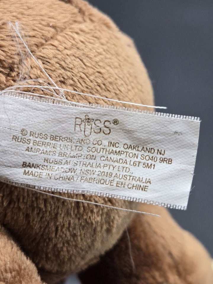 RUSS Stuffed Plush"Bored" Brown Teddy Bear Toy 6" | eBay