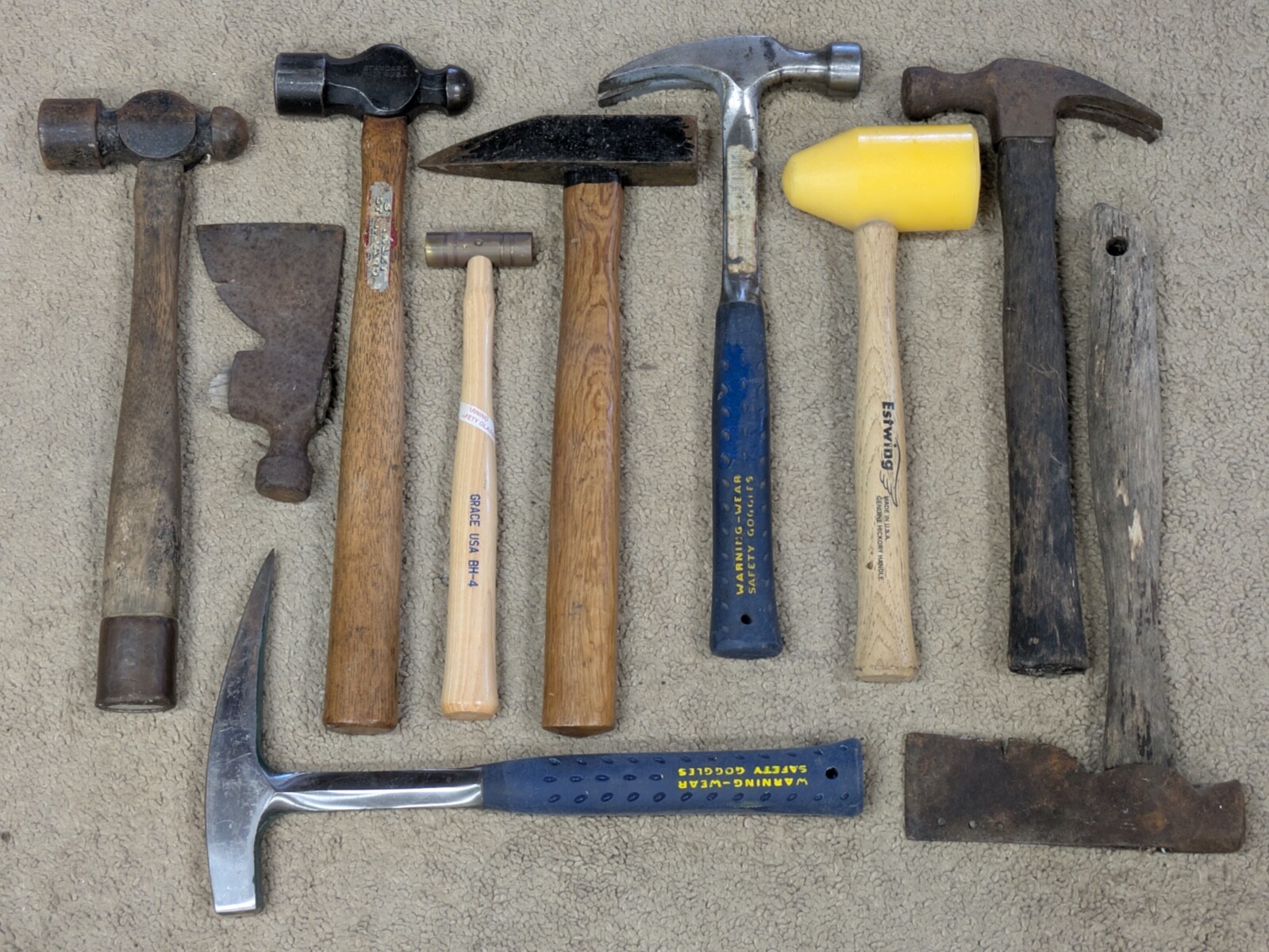 Vintage + Modern Assorted Hammers- LOT Estwing, Stanley, etc. | eBay