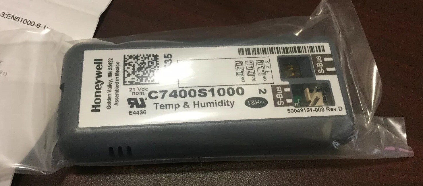 HONEYWELL S-BUS ENTHALPY SENSOR - OUTSIDE, SUPPLY OR RETURN C7400S1000 ...
