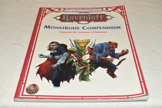 TSR 2153 2nd Edition Ad&d Ravenloft Monstrous Compendium Appendix III ...