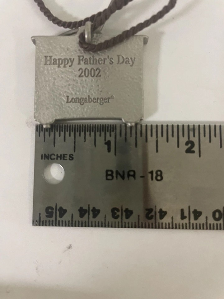 Vintage LONGABERGER "Dad” Tie-on Metal Basket Trim NEW | eBay UK