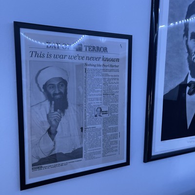 9/12/2001 News Paper Osama Bin Laden Framed | eBay