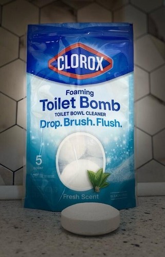 Clorox Foaming Toilet Bomb Toilet Bowl Cleaner Fresh Scent Bleach-Free ...