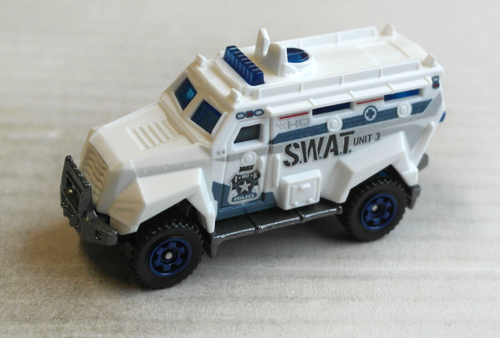 Matchbox SWAT S.W.A.T. Truck weiß Polizei Police white Blaulicht ...