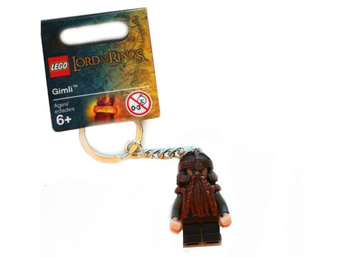 LEGO 850516 Gimli Key Chain Keychain Minifigure NEW w/Tag LOTR Lord of ...