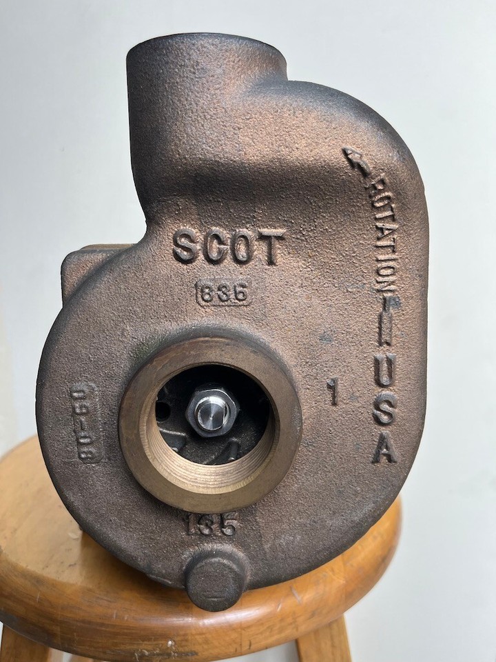 SCOT MARINE STRAIGHT CENTRIFUGAL AC, REFRIGERATION PUMP 1 HP 48451 ...