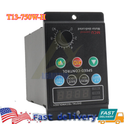 1X Single To 3 Phase 750W 1HP 110/220V Variable Frequency Drive ...