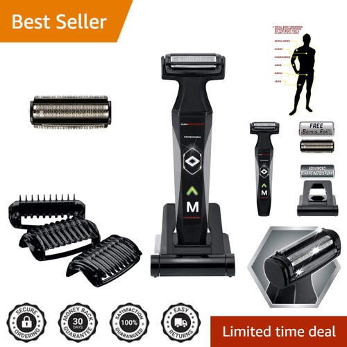 Rechargeable Body Groomer & Ball Shaver with Propivot Head and Storage ...