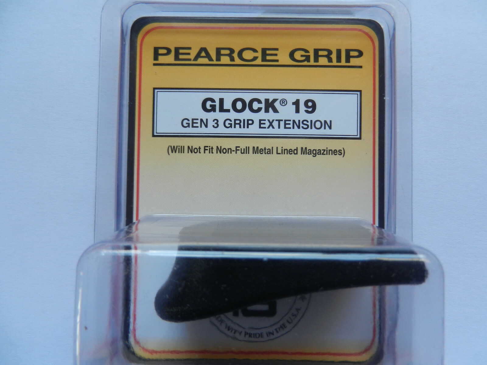 PEARCE GRIP GLOCK G19, G17 Grip Pinky Extension; 2 Pack; PG-19 ...