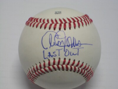 NEW YORK METS LEGENDS CLEON JONES SIGNED BASEBALL INSCRIBED LAST OUT ...