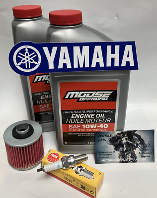 Yamaha Raptor 700 700R 06-UP Full Synthetic Oil Change Filter NGK Tune ...