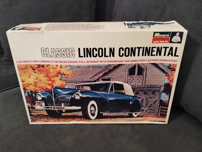 1967/1994 Vintage Monogram 1941 Lincoln Continental Model Kit | eBay