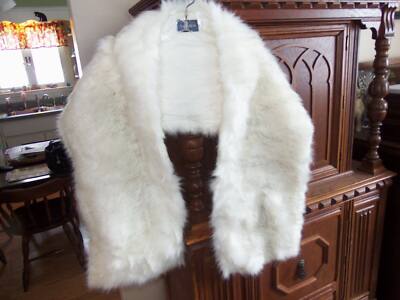 Excellent CARACILIA Soft Faux Fox Wrap Shawl Stole Size L Beautiful | eBay