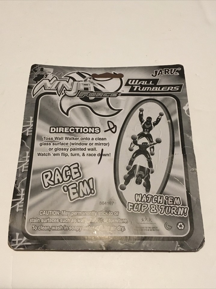 SECRET NINJA FORCE WALL TUMBLERS WATCH'EM FLIP & TURN | eBay