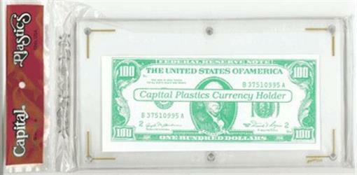 Clear Banknote Protector Capital Holder Large US Size Currency 1 Slab ...