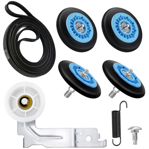 SamSung Dryer Repair Kit Includes Belt, ROLLERS AND IMPROVED IDLER WITH ...