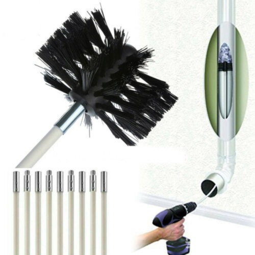 Nylon Cleaning Rods Flue Sweeping Brush Chimney Rod Kit Sweep Kit | eBay