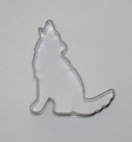 3.25" Coyote Cookie Cutter Tin Steel Howling Dog Wolf Southwest Western ...