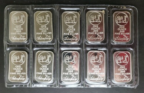 Ten SilverTowne 1oz Silver Prospector Bars in Plastic | eBay