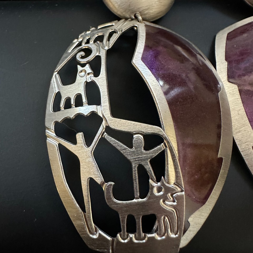 Vintage Edgar Berebi Earrings - Designer Art Jewelry - Dog, Cats ...