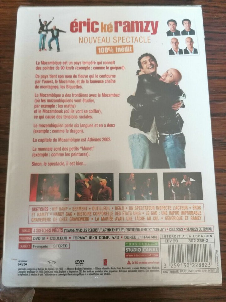 Eric ké Ramzy Nouveau spectacle/ DVD simple | eBay