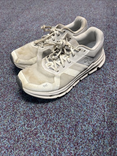 ON Cloud Womens 8.5 White Gray Cloudrunner Sneakers Running Walking NO ...