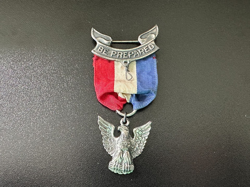 Vintage - STERLING - BSA - BOY SCOUTS OF AMERICA - EAGLE SCOUT MEDAL ...