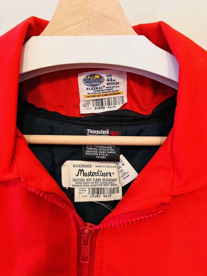 Vintage Coca Cola Jacket 44 Medium Red Bomber Riverside Clothing ...