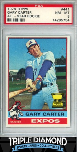 1976 Topps Baseball #441 Gary Carter All-Star Rookie RC PSA 8 NM-MT ...