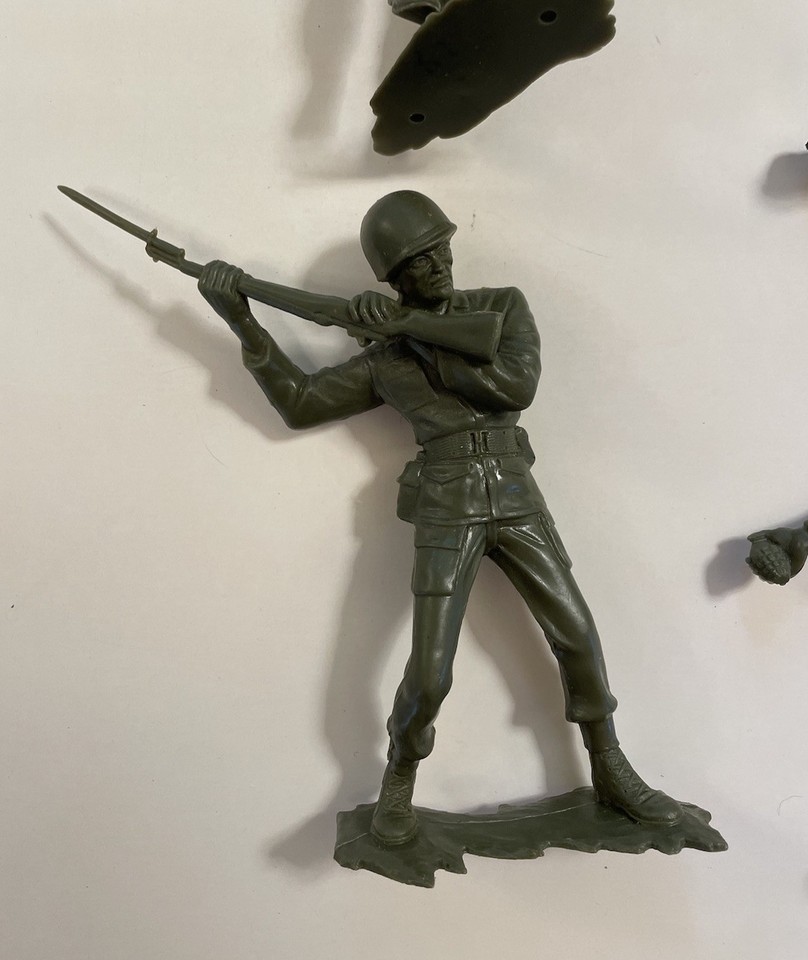 Rare 1960's Payton Toy Soldier Army Machine Gunner W Very Rare Bullets ...