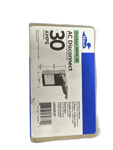 Midwest Electric Products 30-Amp 120/240-Volt Fused AC Disconnect ...