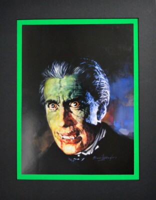 CHRISTOPHER LEE / HORROR Of DRACULA PRINT Pro Matted Basil Gogos ...