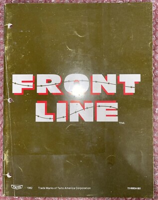 Original Taito Frontline Manual Arcade Used Operator Manual Parts | eBay