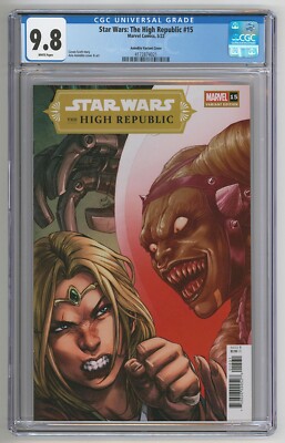 STAR WARS HIGH REPUBLIC #15 Anindito 1:25 Variant 1st Leveler CGC 9.8 ...