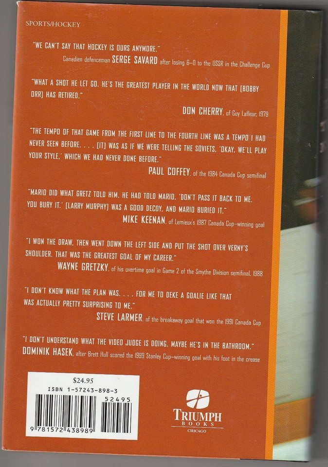 Go To The Net: Eight Goals That Changed The Game by Al Strachan 2006 ...