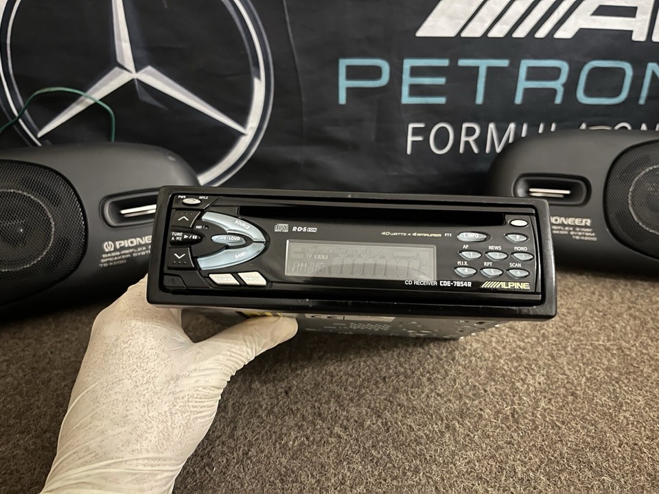 ALPINE CDE-7854R Car Radio LW/MW/FM RDS CD Player OldTimer Video Tested ...